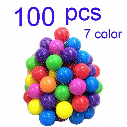 Ocean Ball 100pcs 5.5cm Colorful Soft Plastic Pool Balls Funny Play ...