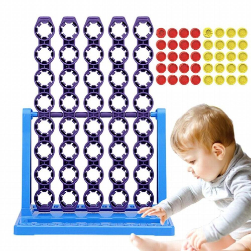 Parent-child Interaction Puzzle Board Game Four In A Row Rotating Game ...