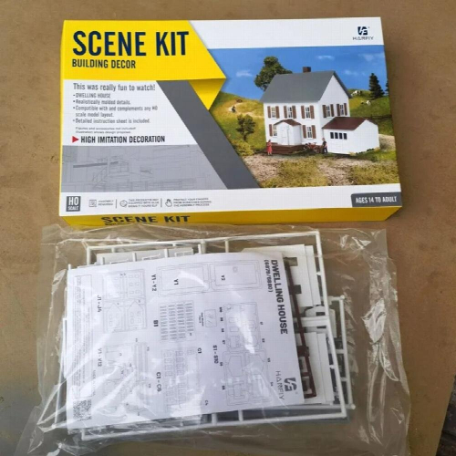 1set 1:87 Ho Scale Model House Model Dwelling Scale Kit American ...