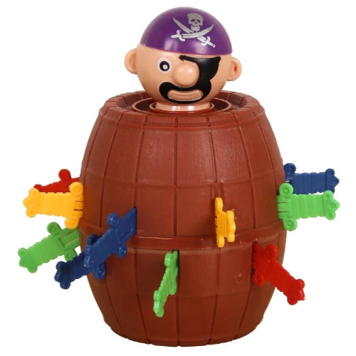 Funny Pirate Barrel Toys Lucky Game Jumping Pirates Bucket Sword Stab ...