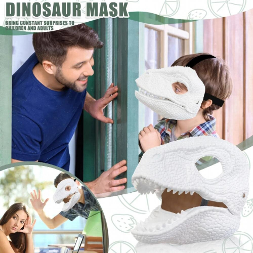 Dino Mask Moving Jaw Kids Open Mouth Dinosaur Mask Moving Jaw ...