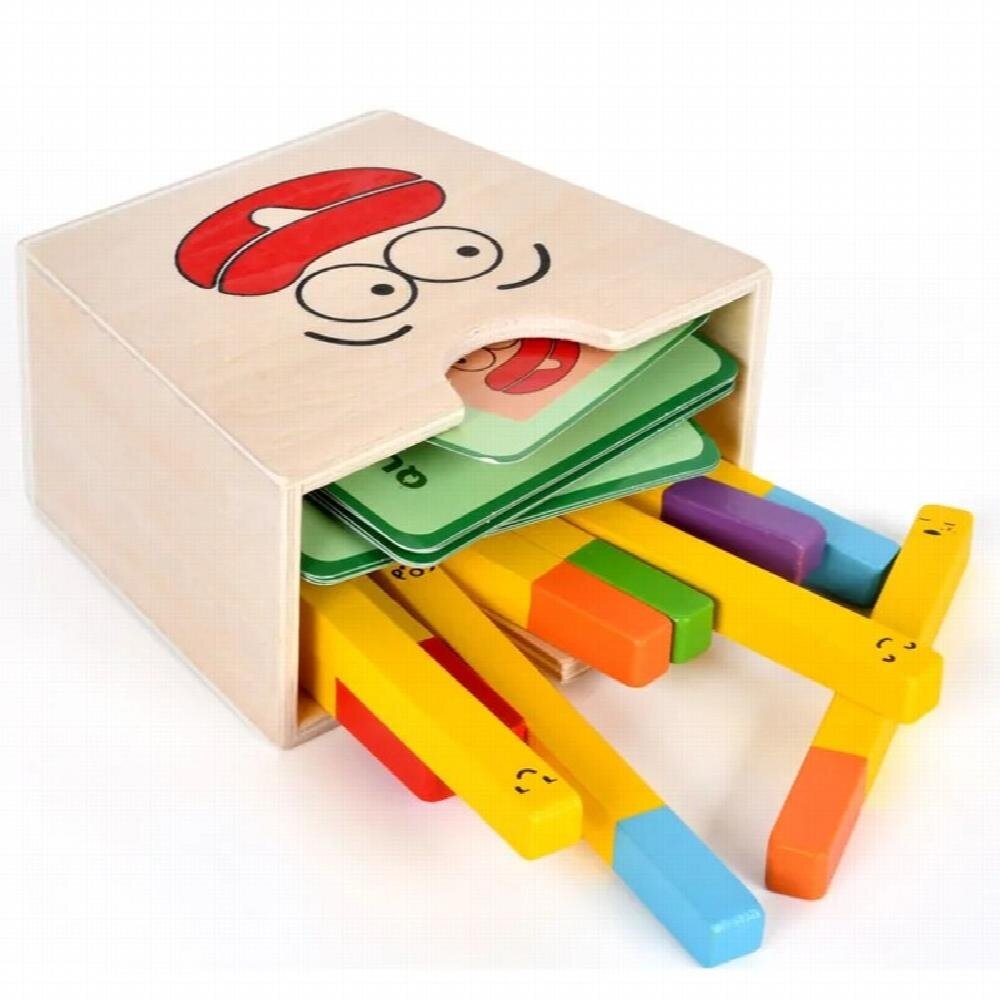 Wooden French Fries Montessori Toys Matching Board Games Parish Sensory ...