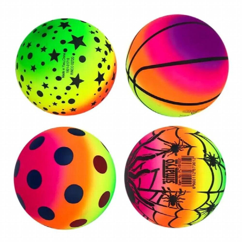 Rainbow Playground Balls PVC Play Ball For Kids Rainbow PVC Sports ...