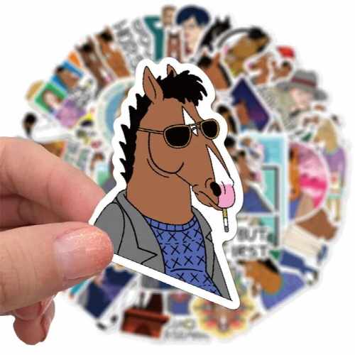 10/50Pcs/Pack BoJack Horseman Cartoon Stickers Waterproof Vinyl Decal ...