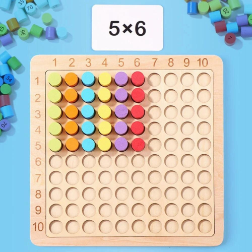 Wooden Calculating Board Enhances Numeracy Skills Multiplication Table ...