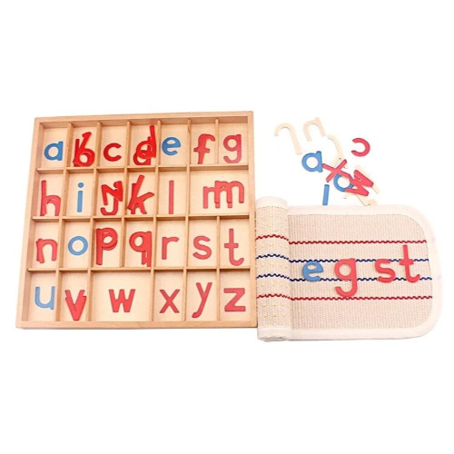Montessori Language Toys English Alphabet Blanket Wooden Movable ...