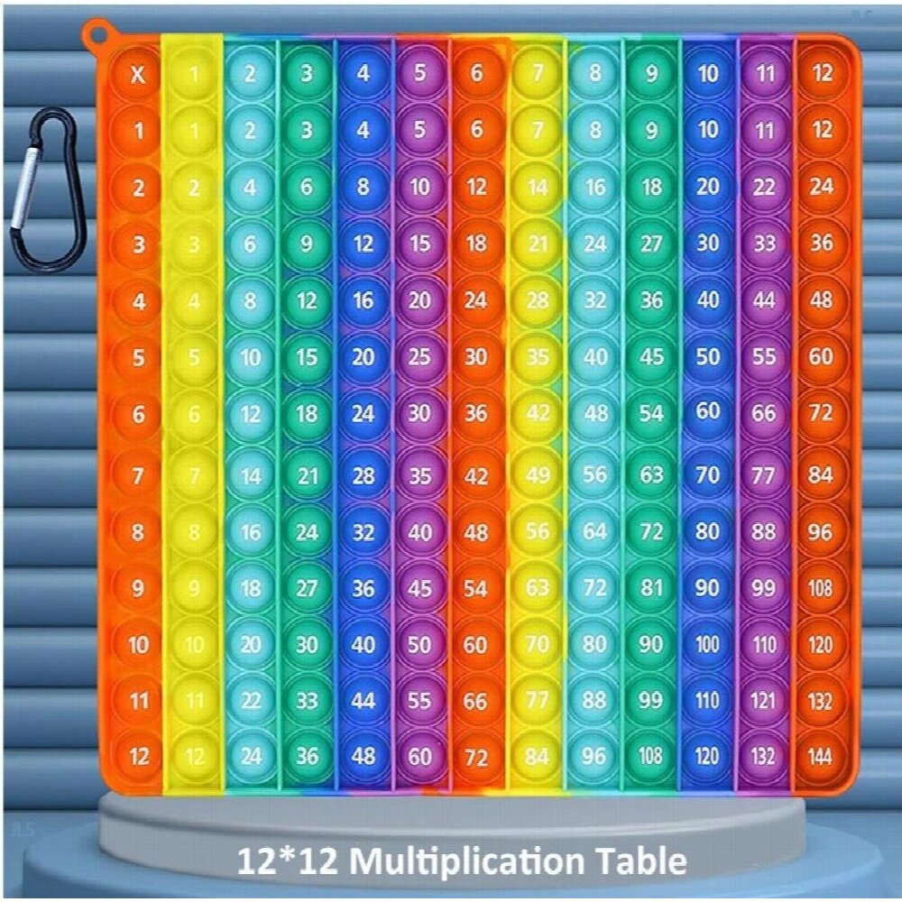 Big Size Digital Multiplication Table Montessori Push Bubble Kids Toy ...