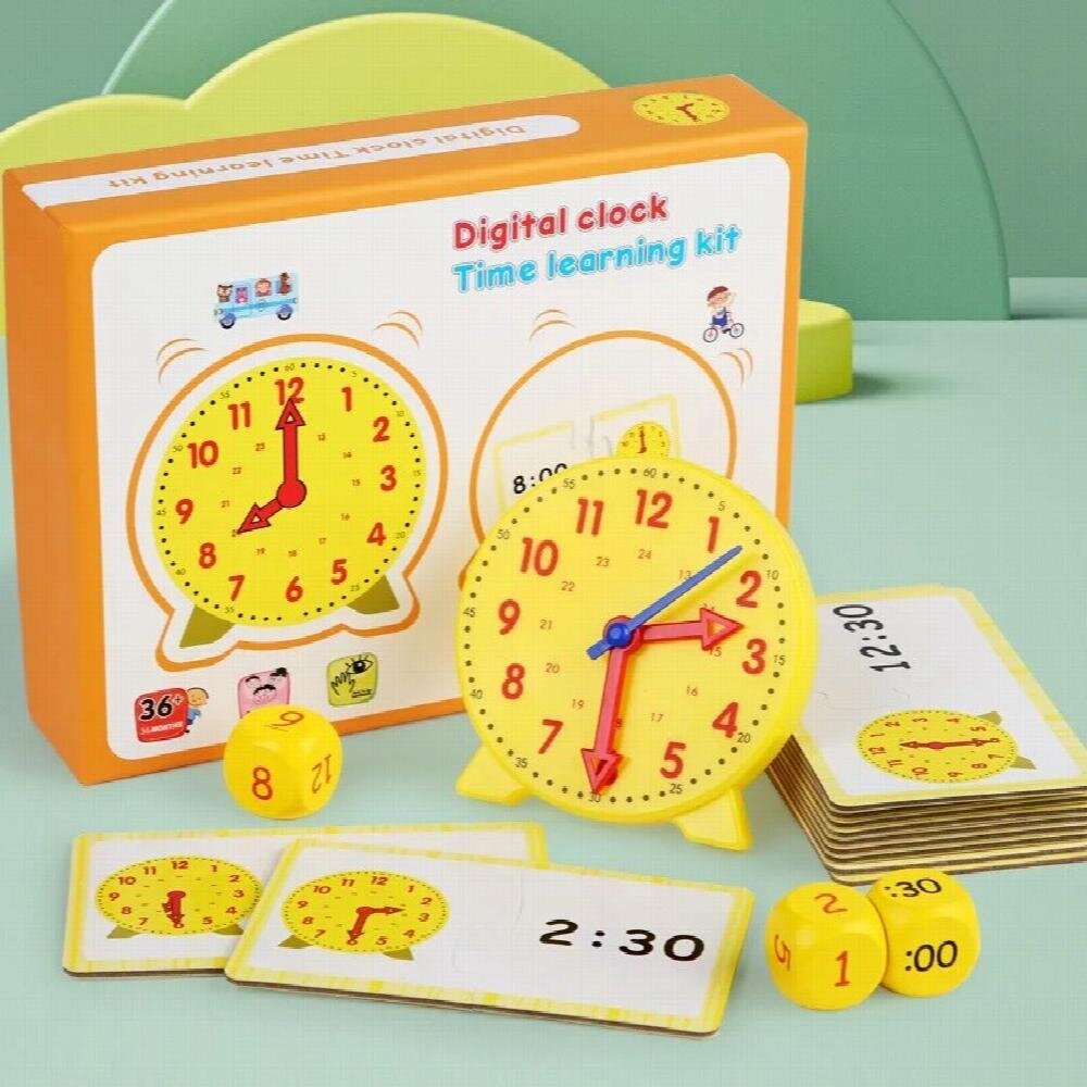 Telling Time Teaching Clock Activities Set Helps Kids Learn to Tell ...