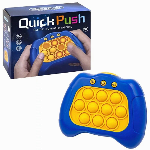 Pop Push Bubble Game Light Fidget Toy Electronic Quick Push Game Pop ...