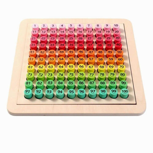 Montessori Hundred Number Board 1 To 100 Numbers Continuous Board ...