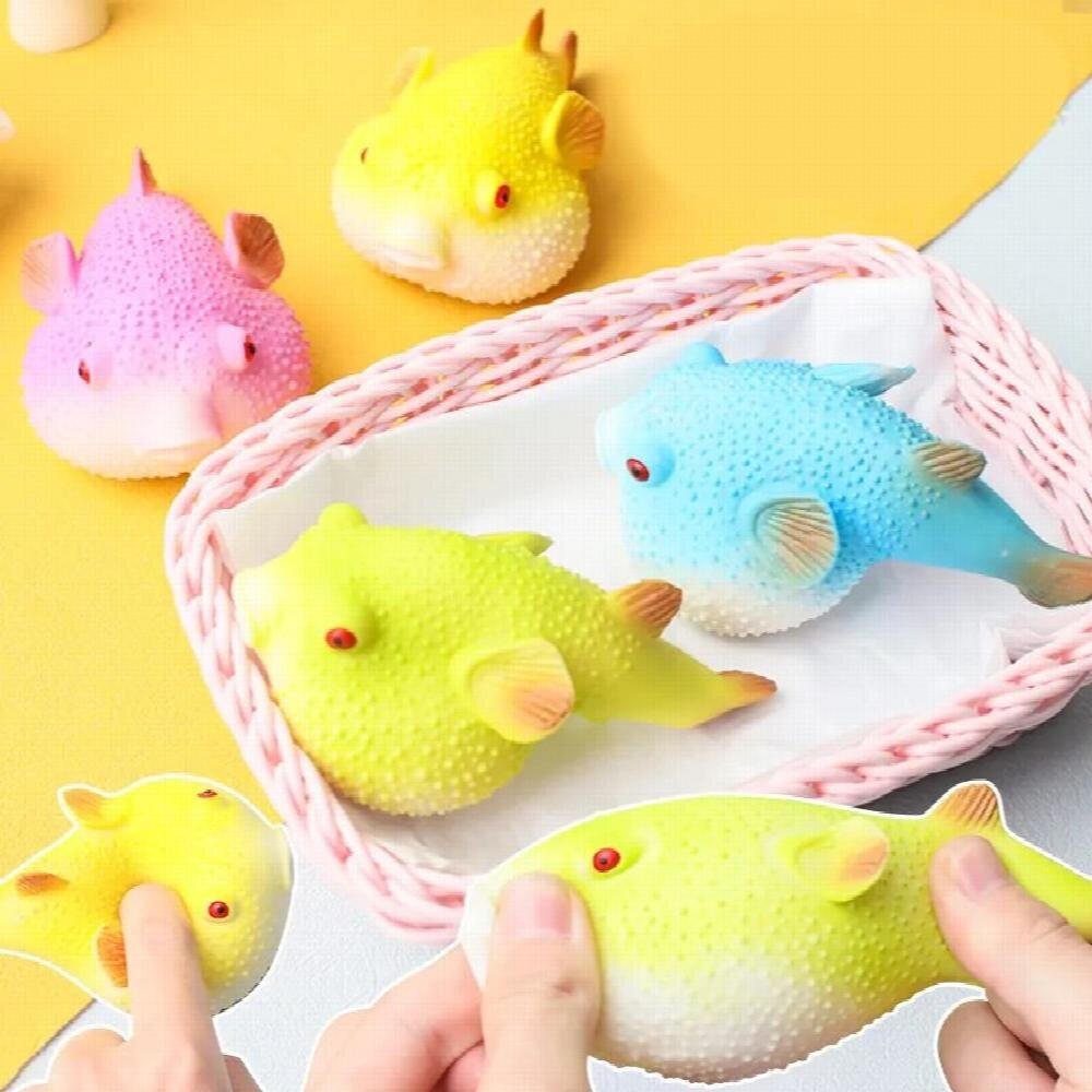 puffer fish Marine Life Animal TPR Squishies Antistress Stress Relief ...