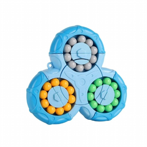Rainbow Rotating Bean Cube Fidget Toys Multifunctional Cube With ...