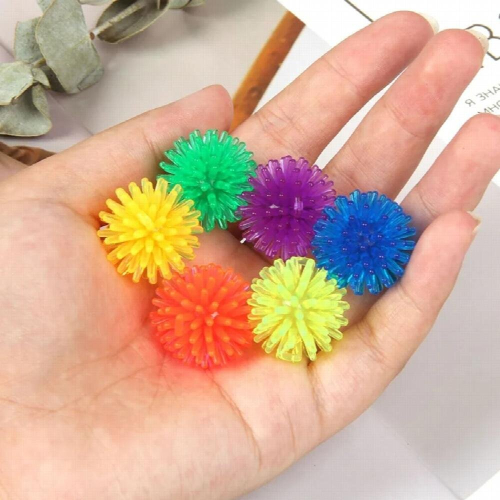 6pcs Spiky Ball Fidget Toy Pack Mini Pop Fidget Toys for Kids Children ...