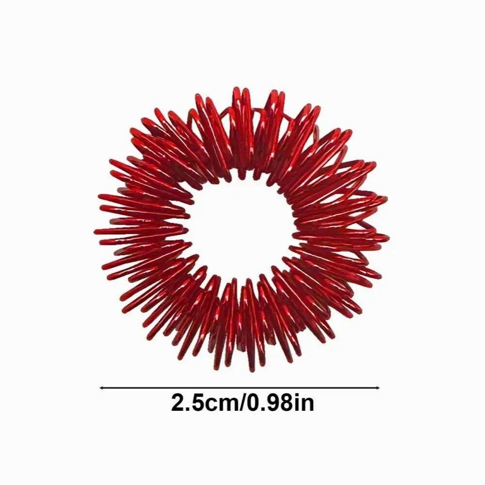 Sensory Finger Rings Anti-Stress Fidget Toys Mini Spring Finger ...