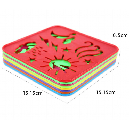 8Pcs/Set(108 patterns) Painting template Alphabet Cartoon Graffiti ...