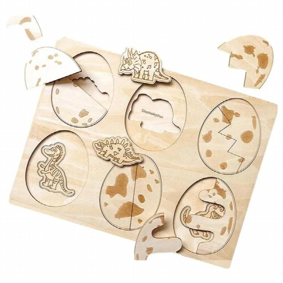 Dinosaur Life Cycle Tray Montessori Wooden Puzzles For Kids Lifecycle ...