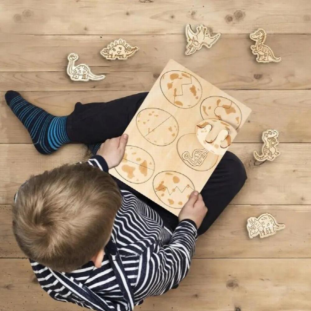 Dinosaur Life Cycle Tray Montessori Wooden Puzzles For Kids Lifecycle ...