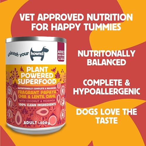 HOWND Vegan Dog Food - Complete Adult Plant Based Hypoallergenic Vegan ...