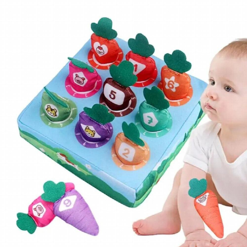 Numbers Matching Toy Carrot Shape Counting Sorting And Matching Toy Pre ...