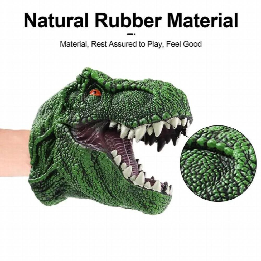 T Rex Hand Puppet Realistic Dinosaur Head Hand Puppets Toy Flexible ...