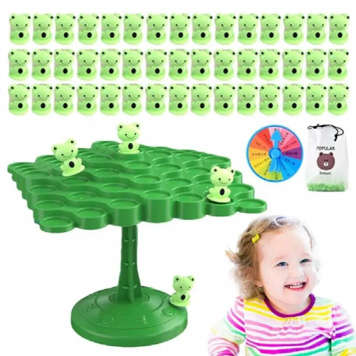 Kids Frog Balance Math Game Set Safe Frog Balance Tree Toys Multi ...