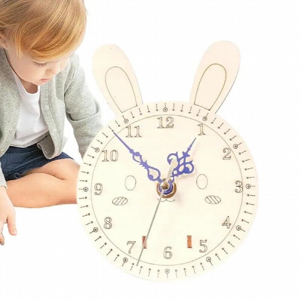 Wooden Clock Puzzle Kit Wooden Puzzles Craft Toys Building Clock Kits ...