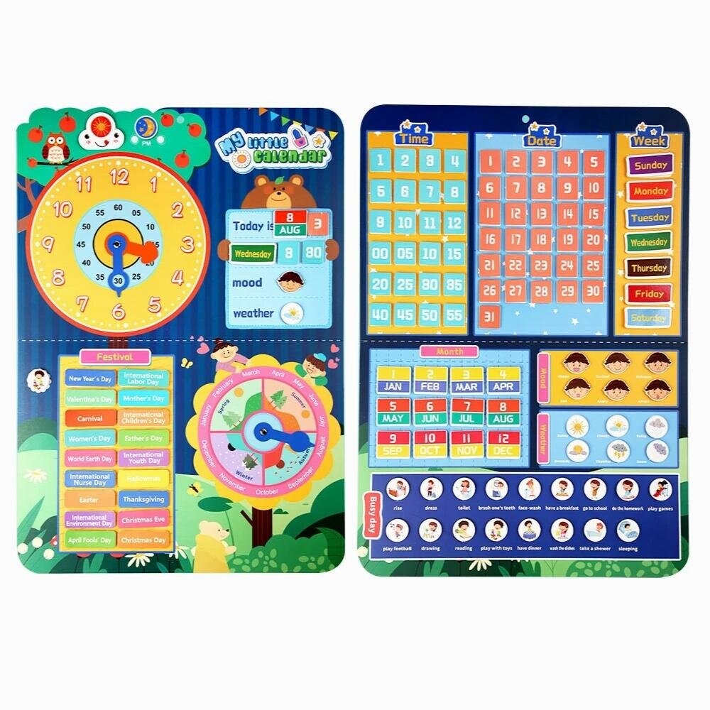 DIY My Daily Calendar Month Season Schedule Time Plan Chart Early ...