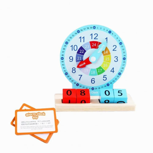 1 Set Childrens Clock Toys Craftsmanship Eco-friendly Easy To Carry ...