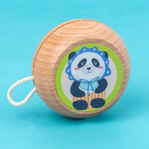 Children Yoyo Ball Animal Prints Wooden Yoyo Toys Crocodile Shark ...