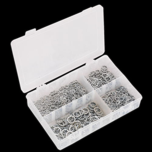 Lock Washer Assortment 1000pc Serrated Internal M5-M10 Metric on OnBuy