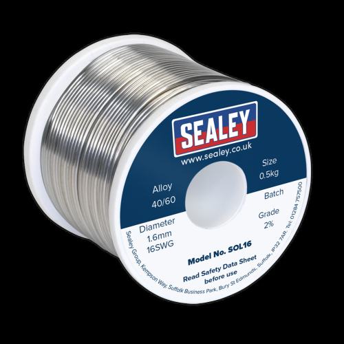 Solder Wire Quick Flow 1.6mm/16SWG 40/60 0.5kg Reel on OnBuy
