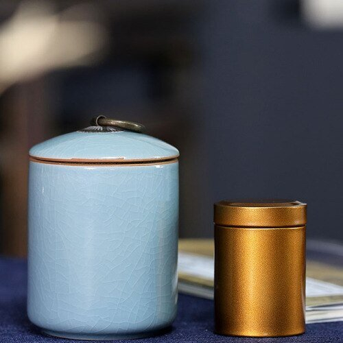 Ge Yao kai pian send small iron pot ceramic sealed pot size travel ...