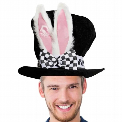 Bunny Ears Hat Kids Mens Bunny Ear Top Hat Dress Up Party Accessory For ...