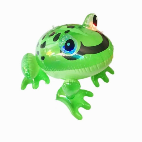Frog Toy With Flashing Light Green Inflatable Frog Toy Inflatable Frog ...
