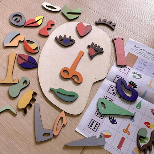 Facial Recognition Toys Wooden Montessori Puzzles Face Disassembly ...