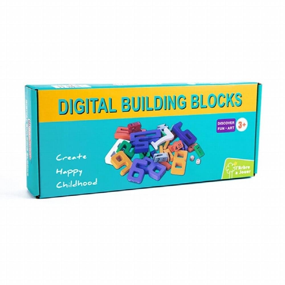 Montessori Wooden Rainbow Number Blocks Math Toys Teaching Aids Digital ...