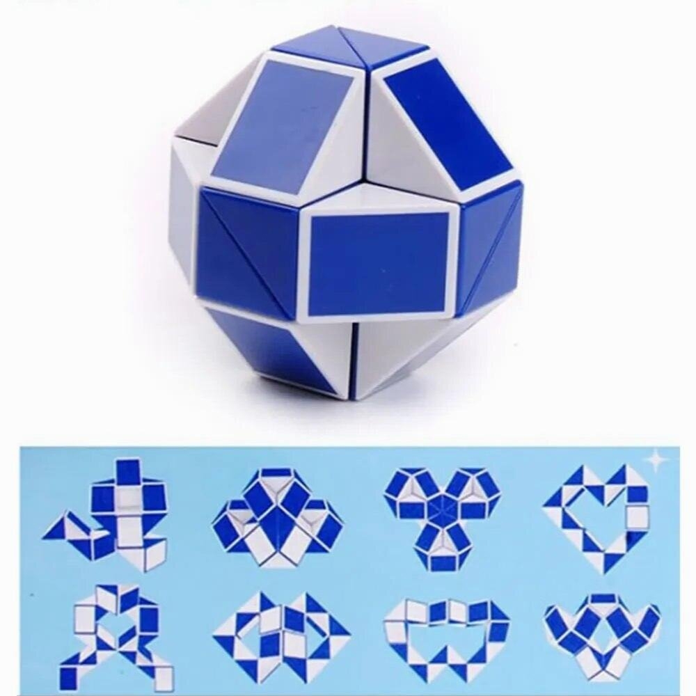 Plastic Magic Ruler 24 Wedges Magic Snake Cube Twist Puzzles for Kids ...