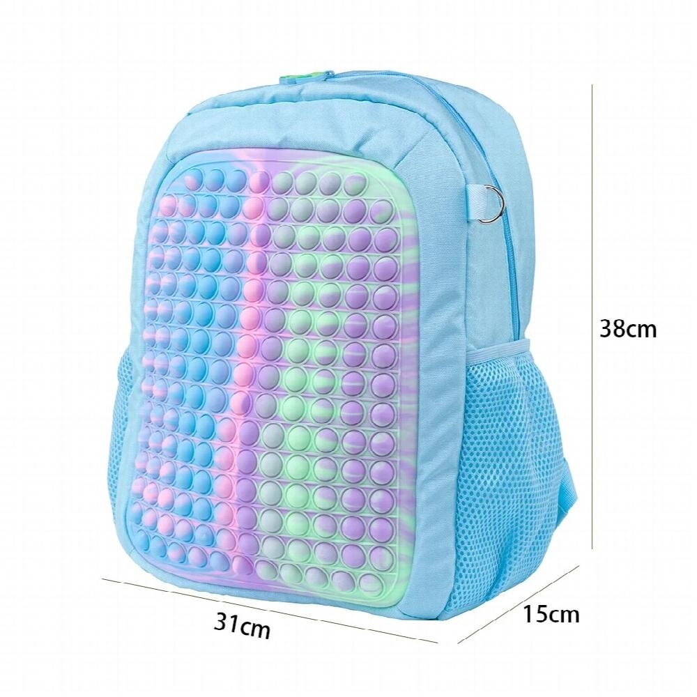 Student Big Pop Its Backpack Schoolbag Push Bubble Fidget Toys Adult ...