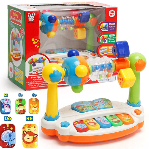 Baby Musical Piano Toys with LED Light and Sound Kids Educational Toy ...