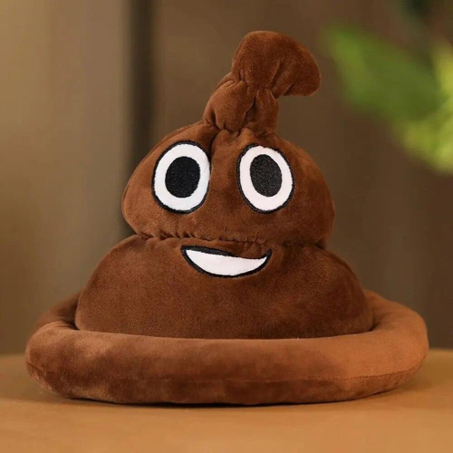 Cartoon Creative Brown Colorful Poo Stuffed Plush Doll Hooded Hat Kids ...