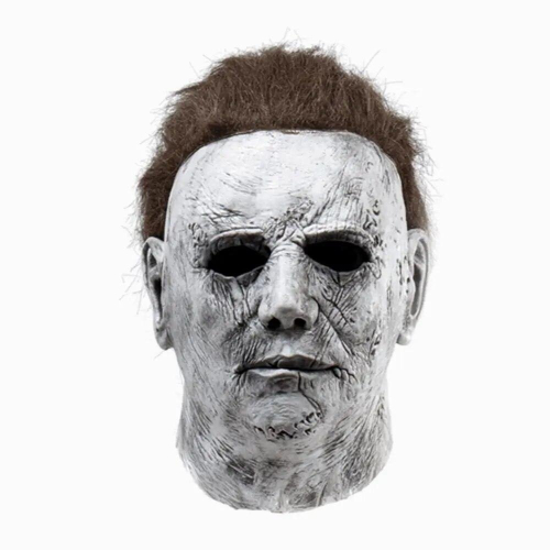 Halloween Mask Michael Myers Scary Cosplay Headgear Horror Latex Full ...