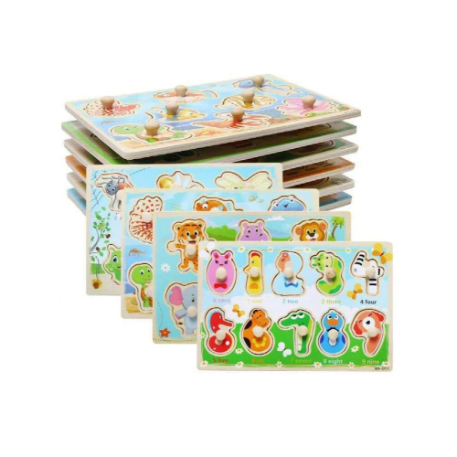 Montessori Baby Puzzle Educational Toys For Children Baby Game Puzzle ...