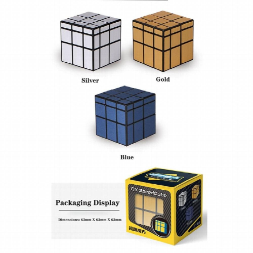 QiYi Mirror 3X3X3 Blocks Magic Speed Cube Stickerless Professional Qiyi ...
