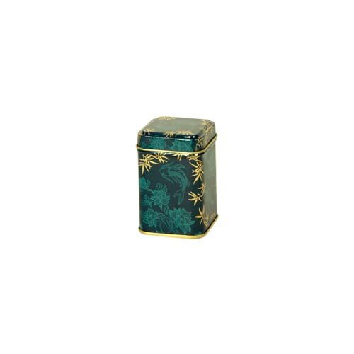 Oriental Koi Carp - Retro/Vintage Style Square Tea Caddy/Kitchen ...