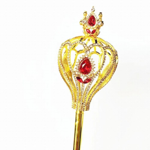 Cosplay Alloy Rhinestone Scepter Beauty Pageant Scepter King Queen ...