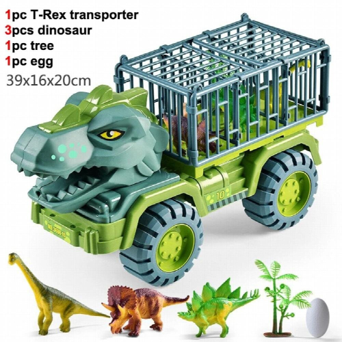 Children Dinosaurs Car Toys Oversize Dinosaurs Transport Carrier Truck ...