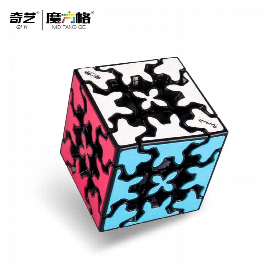 QiYi Gear Cube 3x3 Pyramid Cylinder Gear Sphere Speed Cubes Puzzles ...