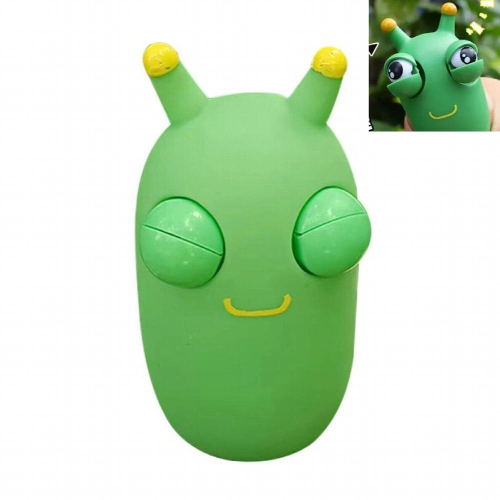 Grass Worm Pinch Toy Squishy Toy Green Eye Popping Worm Squeeze Toy ...