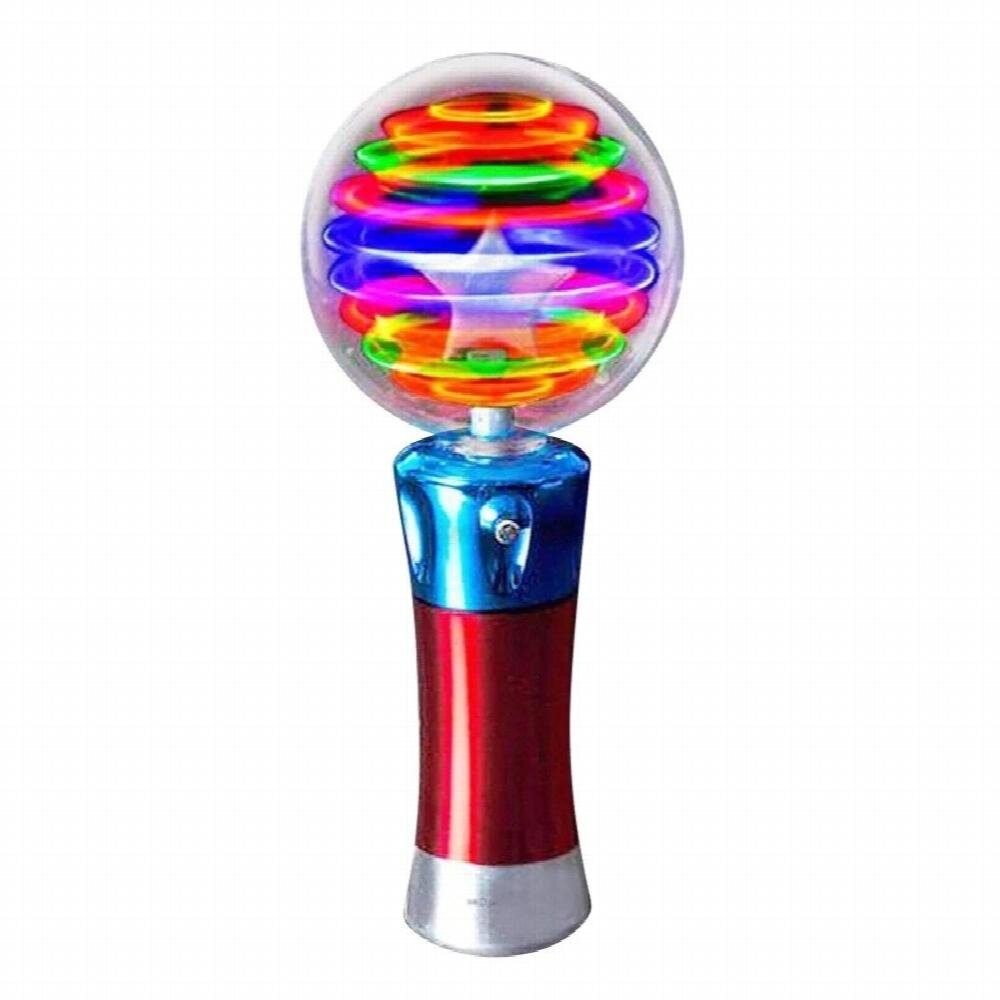 40JC Glowing Star Round Ball Sticks Light Up Spinning Ball Wand Stick ...
