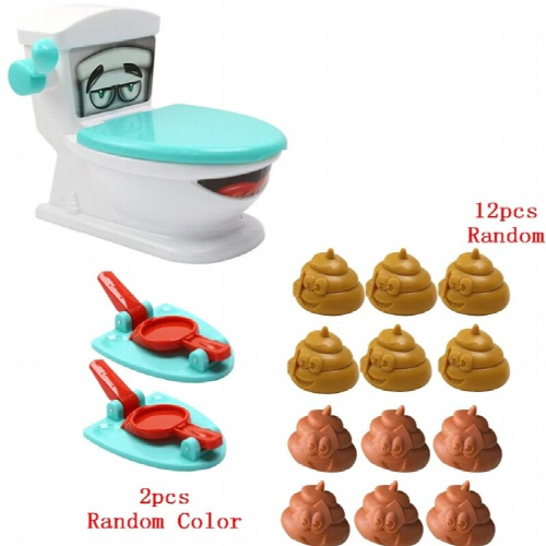 Funny Toilet Toys Catapult Poop Trick Toilet Prop Relaxation Poop Toy ...